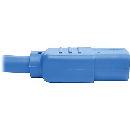 Eaton Tripp Lite Series Heavy Duty PDU Power Cord C13 to C14 15A 250V 14 AWG 2 ft. 0.61 m Blue ...