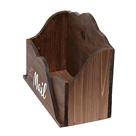 Elegant Designs Homewood Wooden Decorative Envelope Shaped Desktop ...