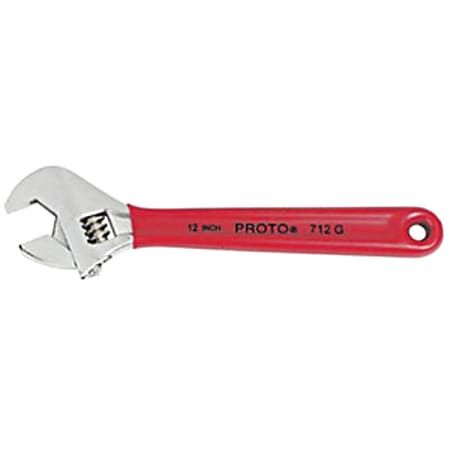 Proto Wrench 6 Length Chrome Forged Alloy Steel 0.25 lb Adjustable Jaw ...