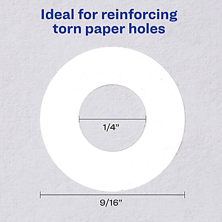 Avery Permanent Self Adhesive Hole Punch Reinforcement Labels 14 ...