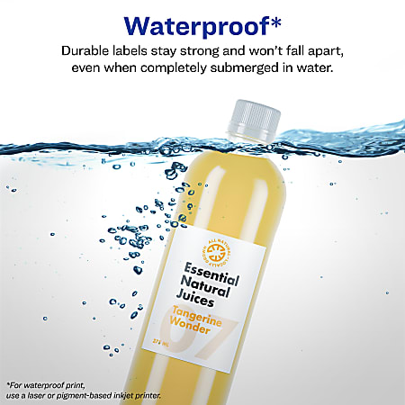 Avery Waterproof Permanent Labels With Sure Feed 94252 WMF10 Rectangle ...