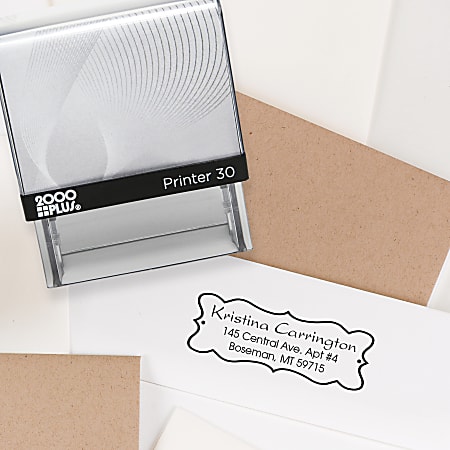 Custom 2000 PLUS Self Inking Monogram Stamp 1116 x 1 1316 Impression ...
