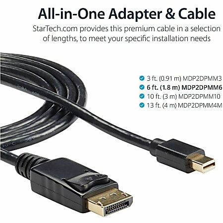 mini displayport cable officeworks