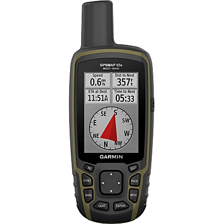 Garmin GPSMAP 65s Multi BandMulti GNSS Hiking Handheld GPS Device With ...
