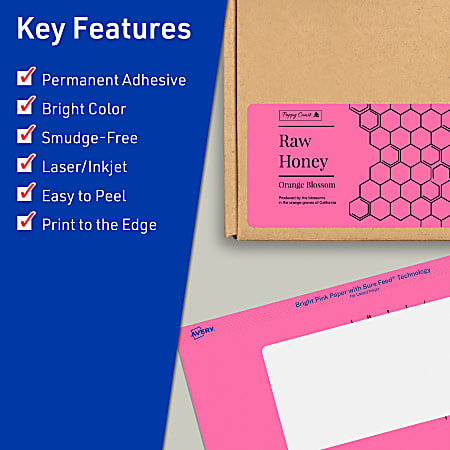 Avery Print To The Edge Labels With Sure Feed Technology 94253 BPP40 ...