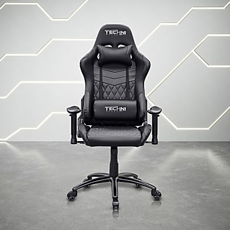 Techni Sport TS51 BK Ergonomic Faux Leather Computer Gaming Chair ...