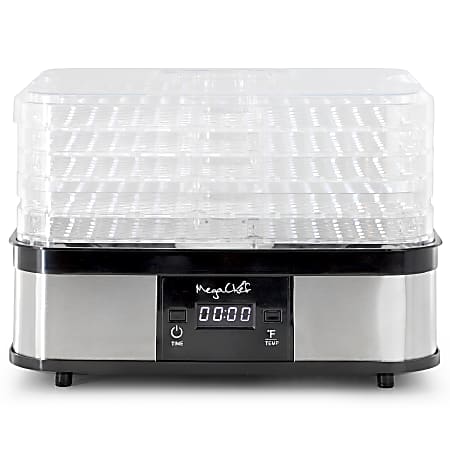 MegaChef 5 Tray Food Dehydrator With Timer And Temperature Control 10 H ...