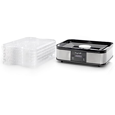MegaChef 5 Tray Food Dehydrator With Timer And Temperature Control 10 H ...