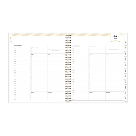 Planning Calendar DD Butterfly Garden Black PP 8x10 AY26 27 - Office Depot