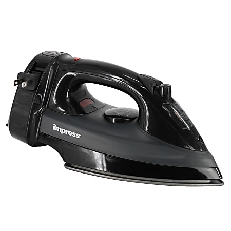 Impress 1200W Cord Winder Garment Iron Black - Office Depot
