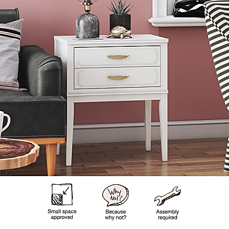 Ameriwood Stella Accent Table 28 H x 23 58 W x 15 58 D Blue - Office Depot