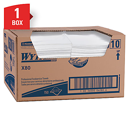 Wypall X80 Extended Use Foodservice Towels With Antimicrobial ...