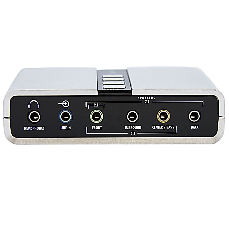StarTech.com 7.1 USB Sound Card External Sound Card ICUSBAUDIO7D ...