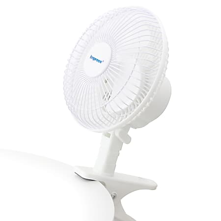 Impress 2 In 1 ClipDesk Fan 6 H x 12 W x 6 D White - Office Depot