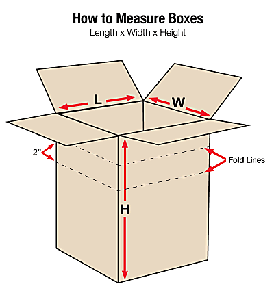 Partners Brand Multi Depth Corrugated Boxes 12 x 10 x 4 Scored 2 Kraft ...