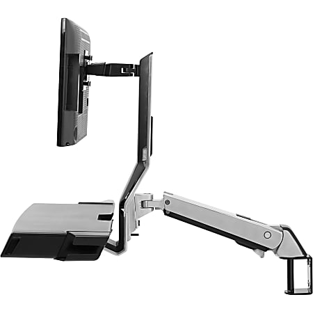 Ergotron StyleView Combo Arm with Worksurface Pan polished aluminum ...