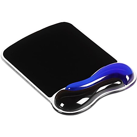 Kensington Duo Gel Mouse Pad Wrist Rest BlackBlue - Office Depot