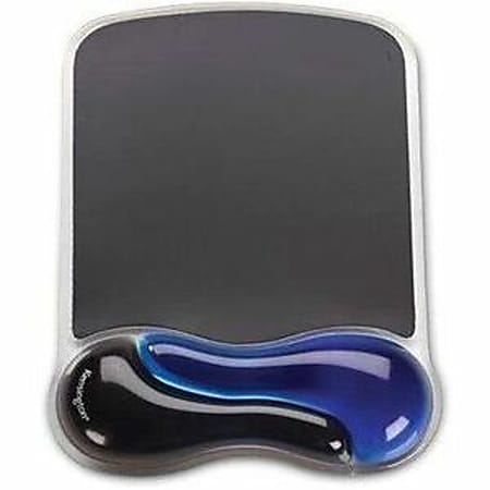 Kensington Duo Gel Mouse Pad Wrist Rest BlackBlue - Office Depot
