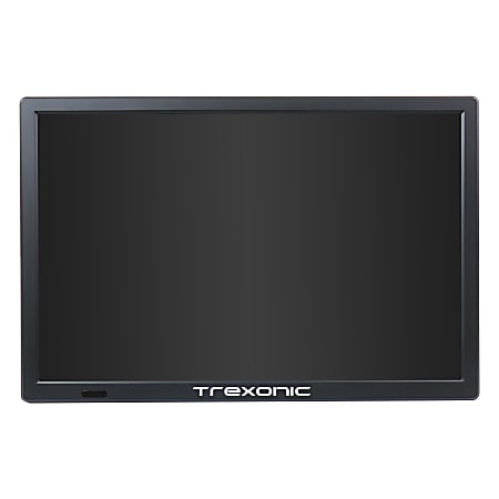 Trexonic Portable Rechargeable 15.4 LED TV Black - Office Depot