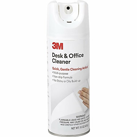 3M DeskOffice Cleaner Spray Spray Aerosol 15 fl oz 0.5 quart 12 Carton ...