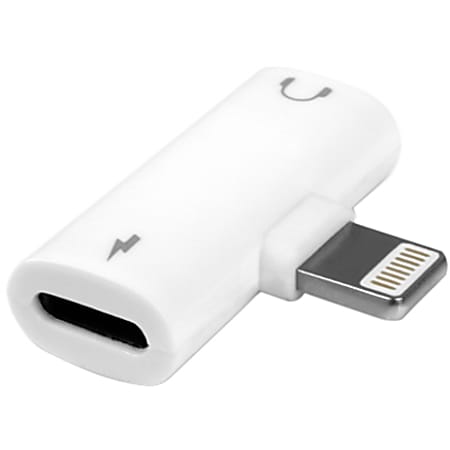 Aluratek Dual Lightning Adapter For iPhoneiPad 1 x Lightning ...