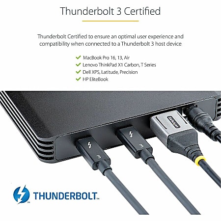 StarTech.com 4 Bay Thunderbolt 3 NVMe Enclosure For M.2 NVMe SSD Drives 1x DisplayPort Video and ...