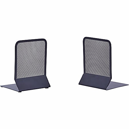 Lorell Mesh Bookends Black Set Of 2 - Office Depot