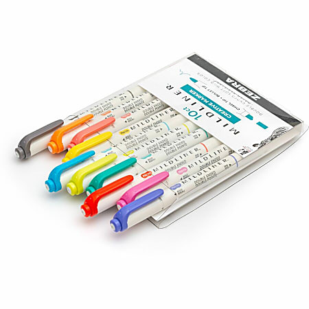 Zebra Pen Mildliner Double Ended Highlighter Fine Bold Marker Point ...
