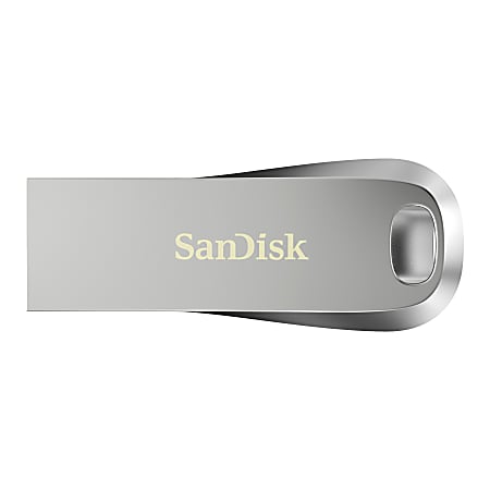 SanDisk Ultra Luxe USB 3.2 Flash Drive 512GB Silver - Office Depot