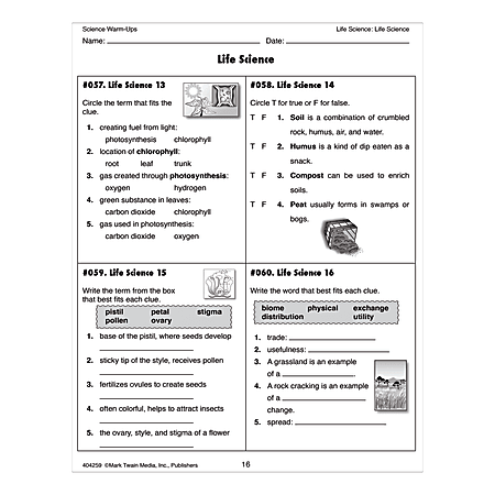 Mark Twain Media Science Warm Ups Grades 5 8 - Office Depot