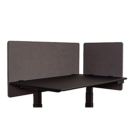 Luxor RECLAIM Acoustic Privacy Desk Panels48 W Slate nbspGray Pack Of 2 ...