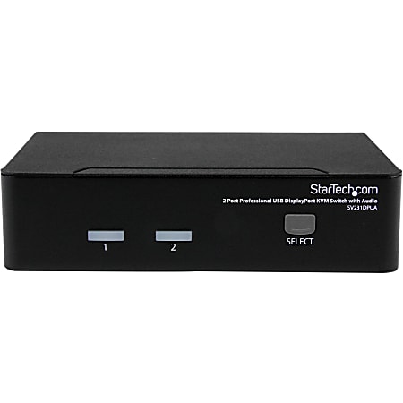 StarTech.com 2 Port Professional USB DisplayPort KVM Switch with Audio ...