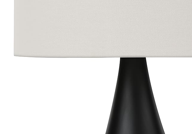 Monarch Specialties Ochoa Table Lamps 18 H IvoryBlack Set Of 2 Lamps ...