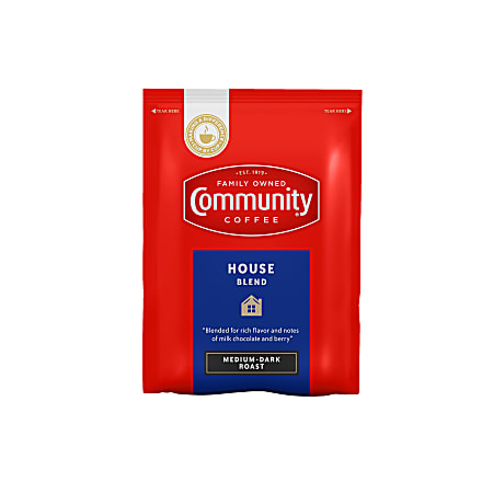 Community Coffee Arabica Single Serve Coffee Packets House Blend Carton ...