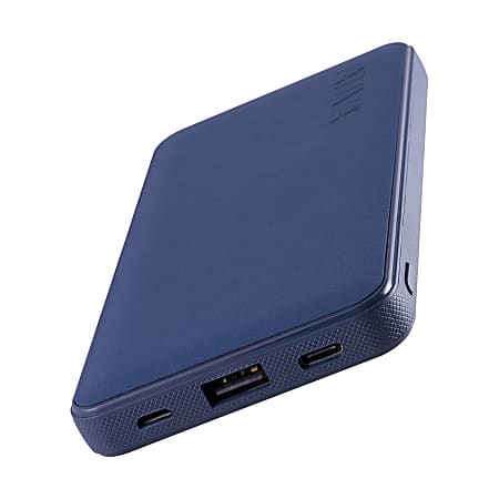 Ativa 10000mAh Battery Pack For USB Devices Navy 47239 - Office Depot