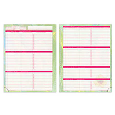 Day Timer Flavia Refill 8 12 x 11 2 Pages Per Week January December ...