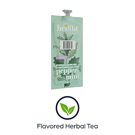 The Bright Tea Co. Peppermint Herbal Tea Single Serve Freshpacks 0.25 ...