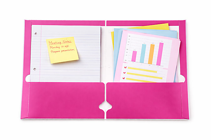 Gartner Studios Dual Pocket Folder 9 14 x 11 12 Pink Floral - Office Depot