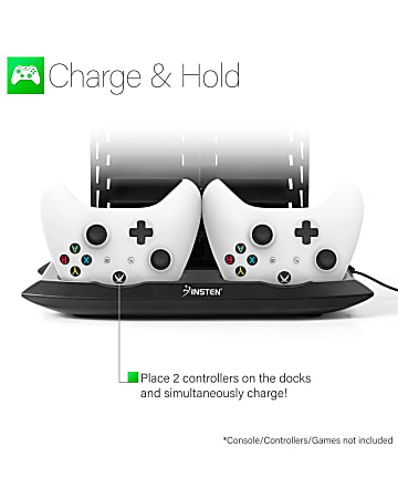 Insten Dual Controller Charging Station Stand And Game Holder With ...
