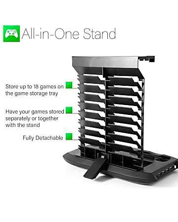 Insten Dual Controller Charging Station Stand And Game Holder With ...