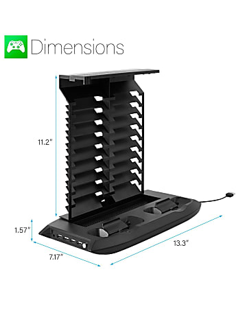 Insten Dual Controller Charging Station Stand And Game Holder With ...