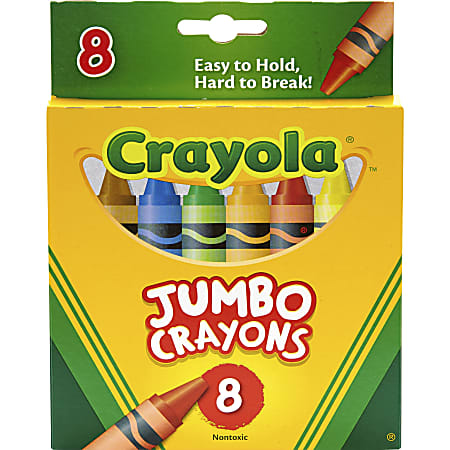 Crayola® So Big™ Crayons, Extra Large, Assorted Colors, Box Of 8 Crayons