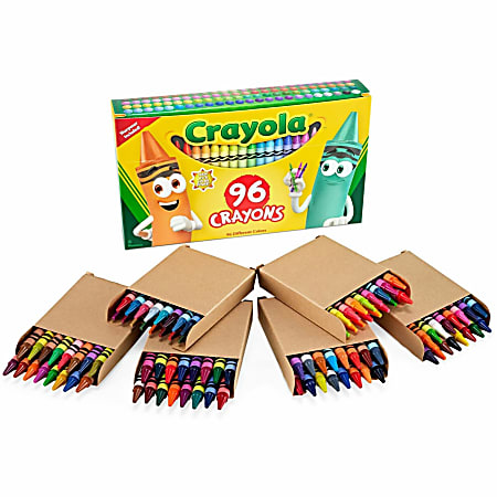 Crayola Standard Crayons With Built In Sharpener Assorted Colors Big ...