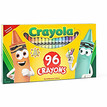 crayola box with sharpener