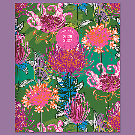 2026 2027 TF Publishing Fully Floral Medium Monthly Planner 8 x 6.5 ...