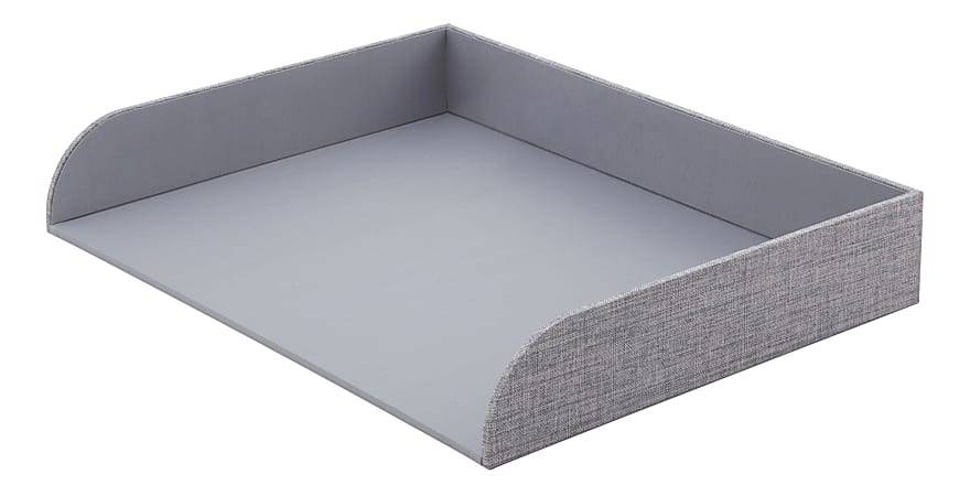 Realspace Gray Fabric Paper Tray Letter Size - Office Depot