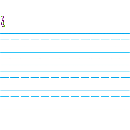 Trend Handwriting Paper Wipe Off Charts 17 x 22 White Pack Of 6 Charts ...