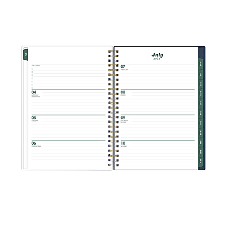 Blue Sky Brit Co WeeklyMonthly Academic Notes Planner 5 78 x 8 58 ...