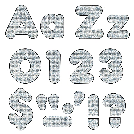Trend Casual Combo Ready Letters 4 Silver Sparkle 182 Letters Per Pack ...