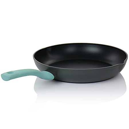 Oster Rigby Aluminum Nonstick Frying Pan With Pouring Spouts 9 12 Blue ...